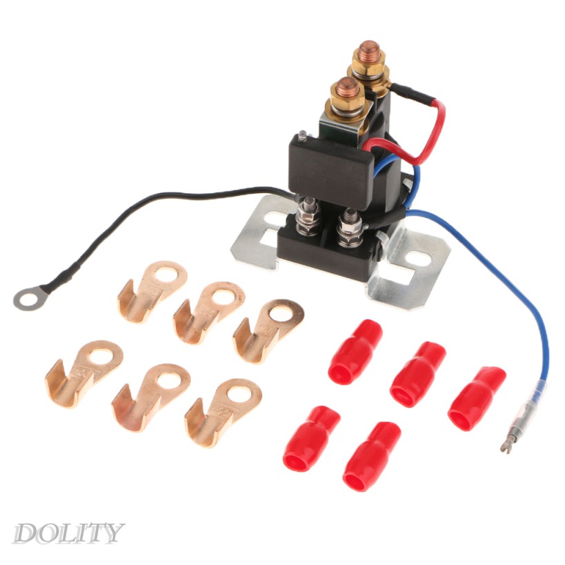 4 Pin 500 A DC 12v Dual Battery Isolator Relay On / Off Car Auto Power ...