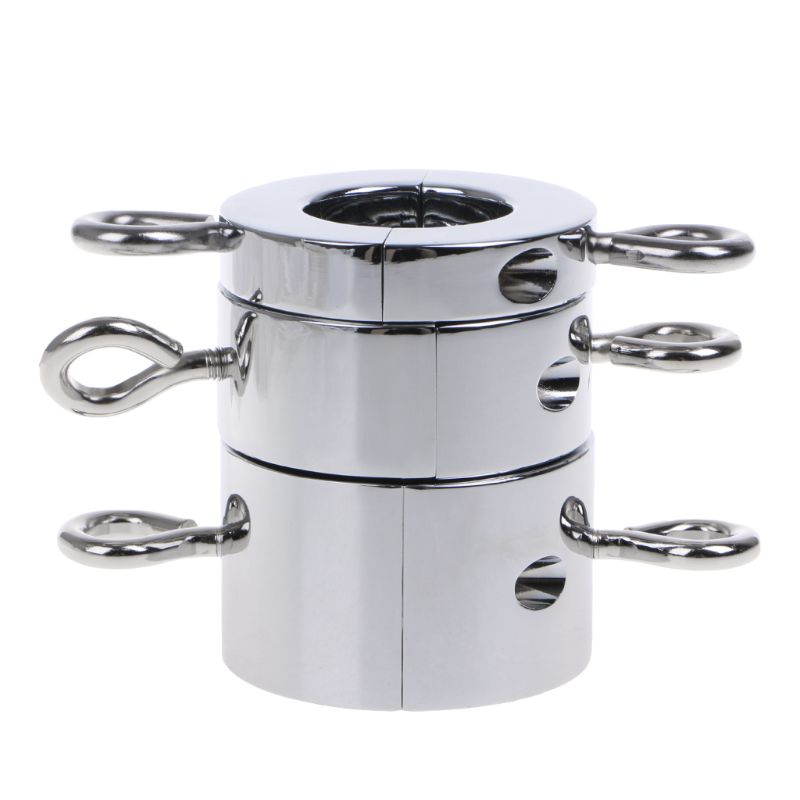1pc Magnetic Lock Metal Scrotum Pendant Ball Stretcher Egg Weight Ring