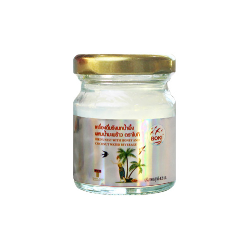 BOKI เครื่องดื่มรังนกน้ำผึ้งผสมน้ำมะพร้าว ตราโบกิ (42ml x 3) 6 กล่อง ...