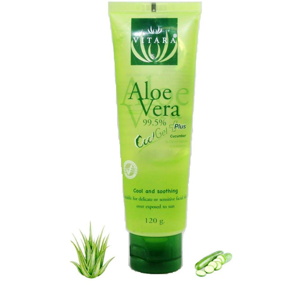 Vitara Aloe Vera Cool Gel Plus Cucumber 120g. ว่านหางจระเข้สูตรผสม ...