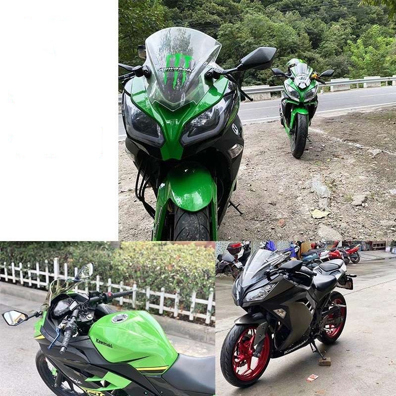 foursในสต็อกจัดส่งที่รวดเร็วกระจกติดชิว พับได้ กระจกเดิม KAWASAKI NINJA ...