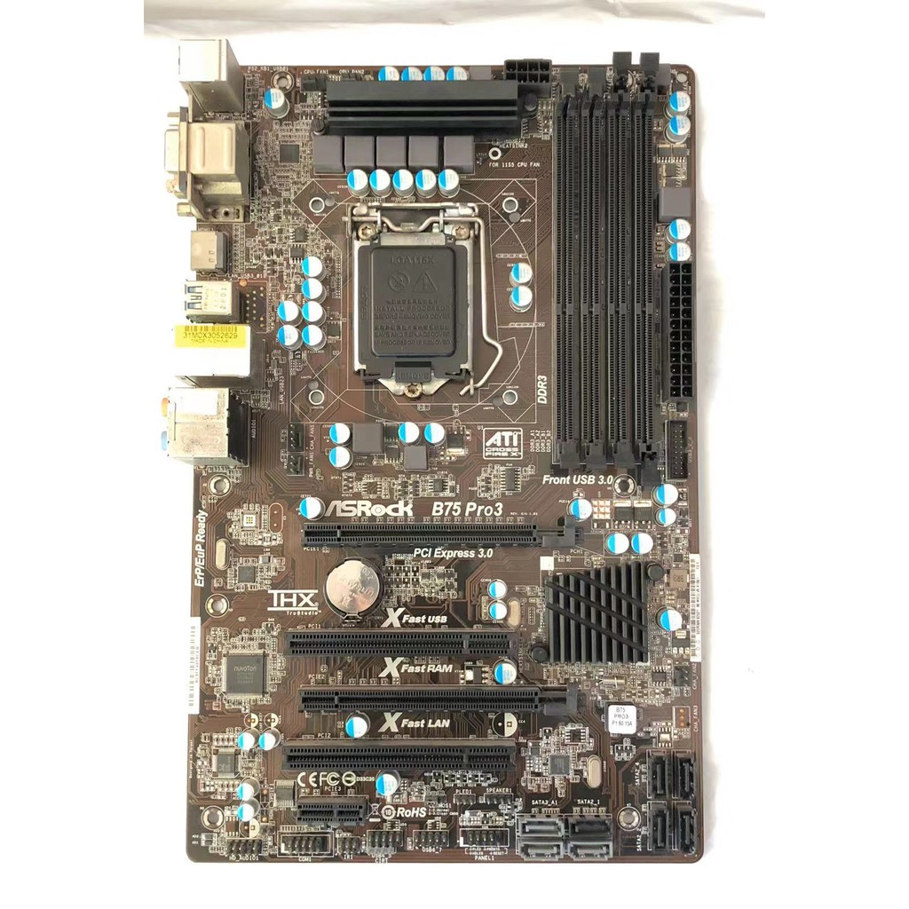 ASROCK B75 Pro3 Desktop Motherboard B75 Socket LGA 1155 DDR3 32GB ATX ...