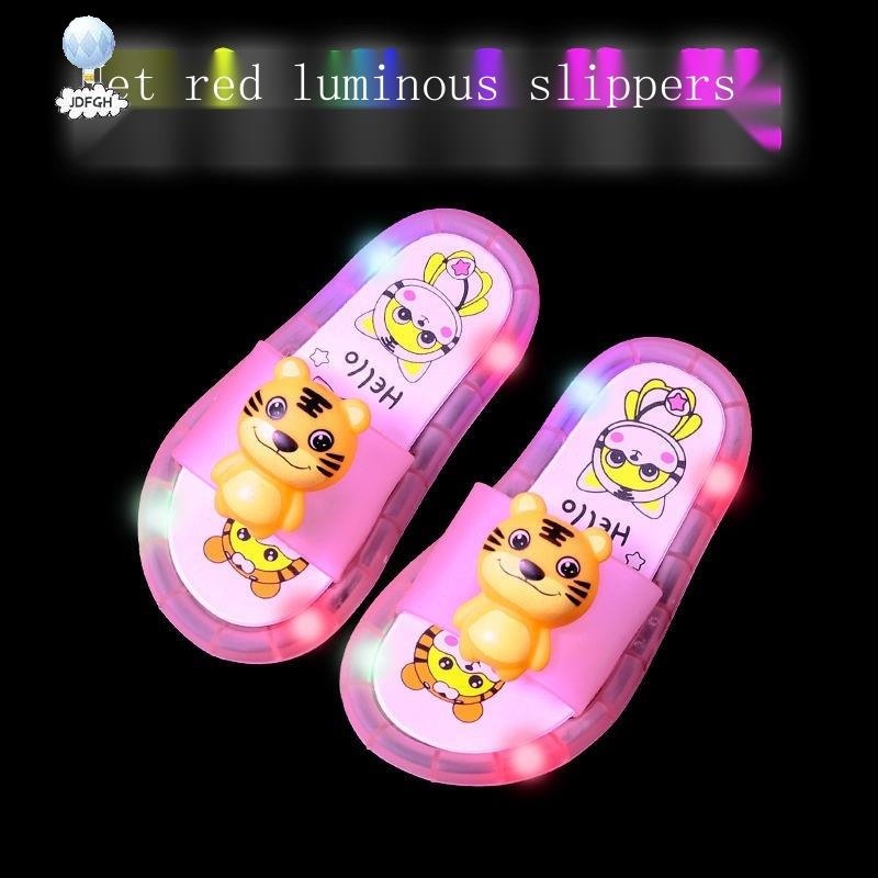 Children's Slippers Led Light Shoes for Kids Girl Boy Selipar Budak ...