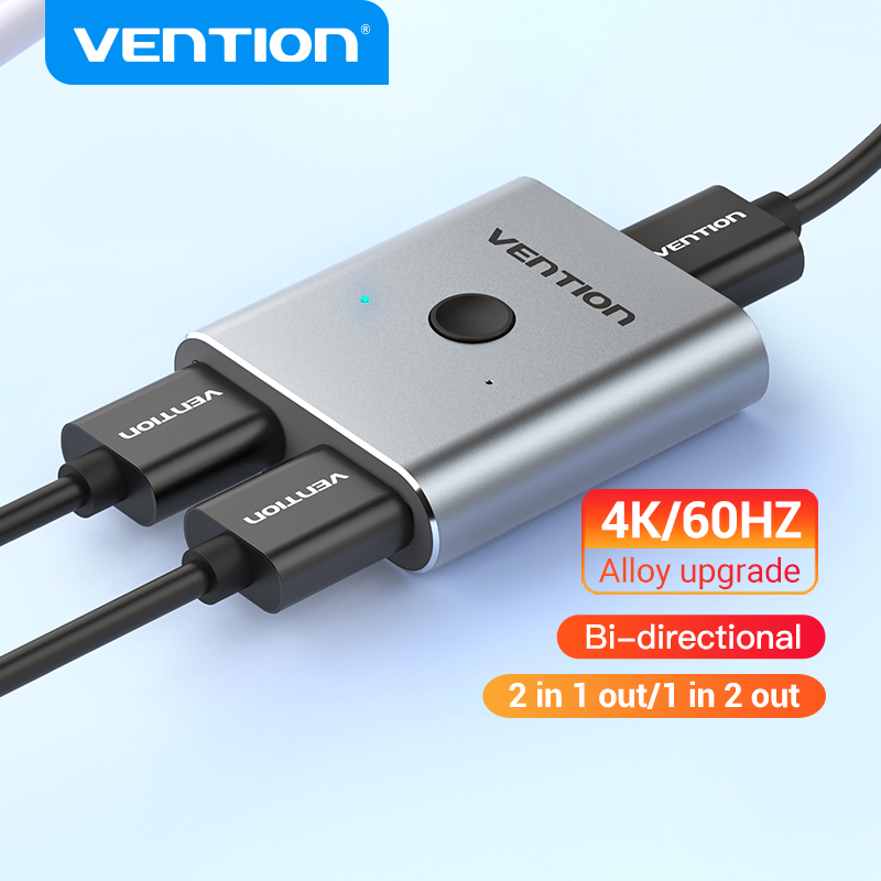 ส่งจากไทยVention HDMI Splitter 4K 60Hz กล่องแยกสัญญาณHDMI 2.0 Bi ...