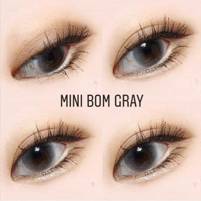 Kitty kawaii Mini Bom Gray บิ๊กอายสายตาสั้น สายตาปกติ power_lenses 0.00 ...
