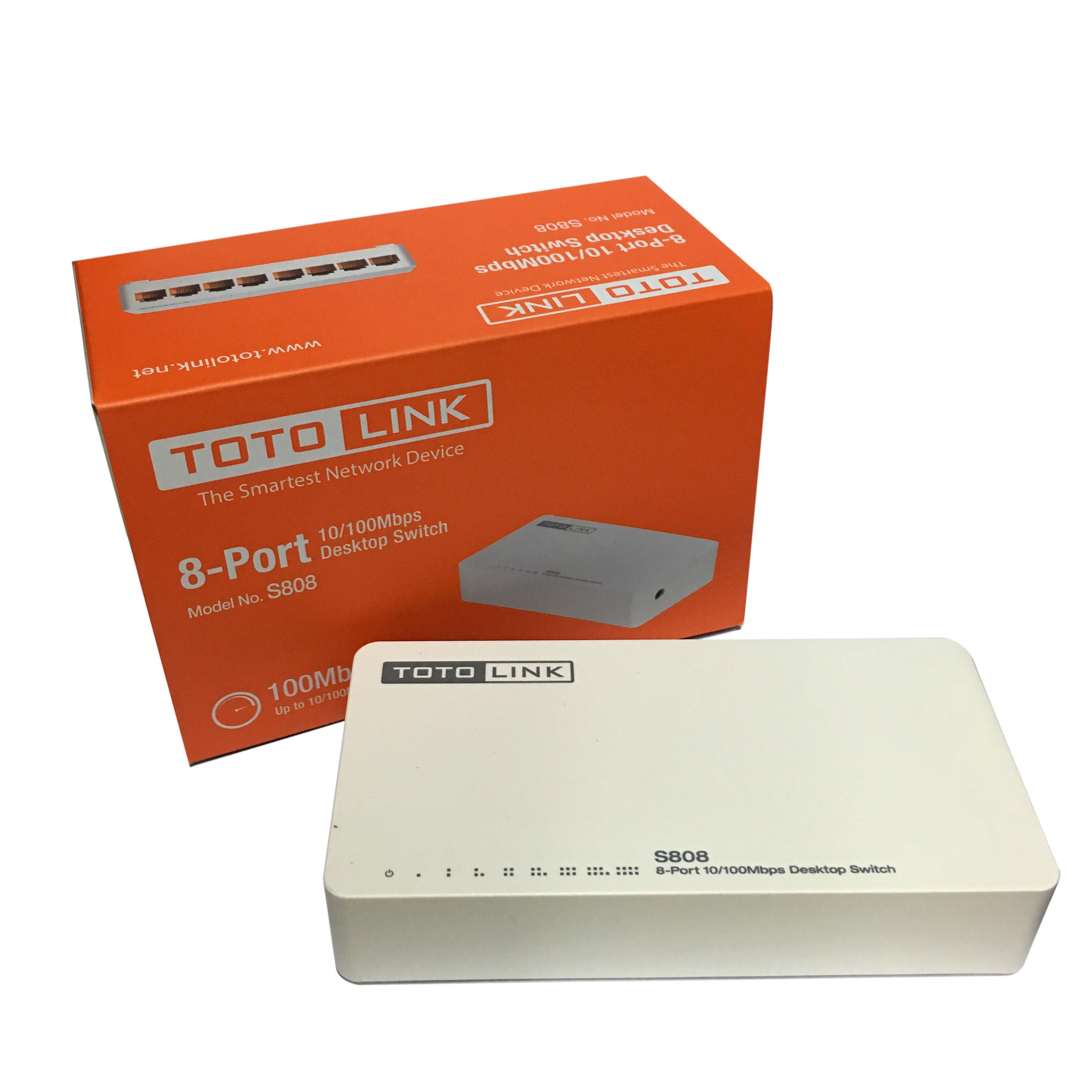 TOTOLINK S808 8-Port 10/100Mbps Desktop Switch S808 เป็น Switch แบบ ...