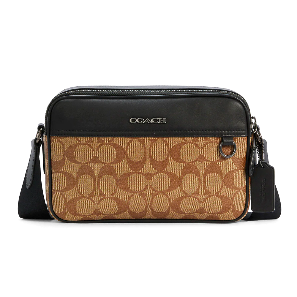 กระเป๋าสะพาย COACH แท้ กระเป๋า Coated Canvas ลาย Signature สายผ้า ปรับ ...