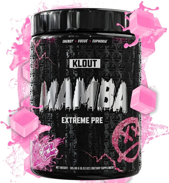 KLOUT Mamba Extreme Pre-Workout Pwr (25 servings) Powerful High-energy ...