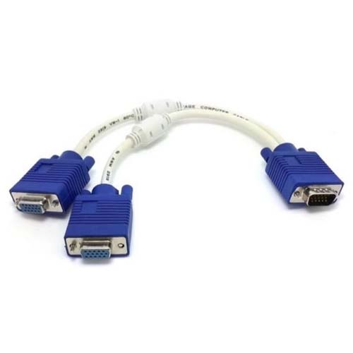 CABLE Y VGA 1M/2F 30CM (หัวน้ำเงิน) - DN shop. - ThaiPick