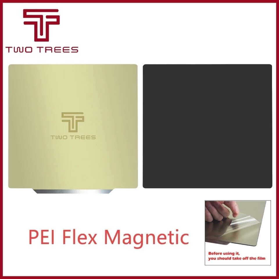 Two Trees 310x310 magnetic Flexible build plate with PEI / พลัง 310x310 ...