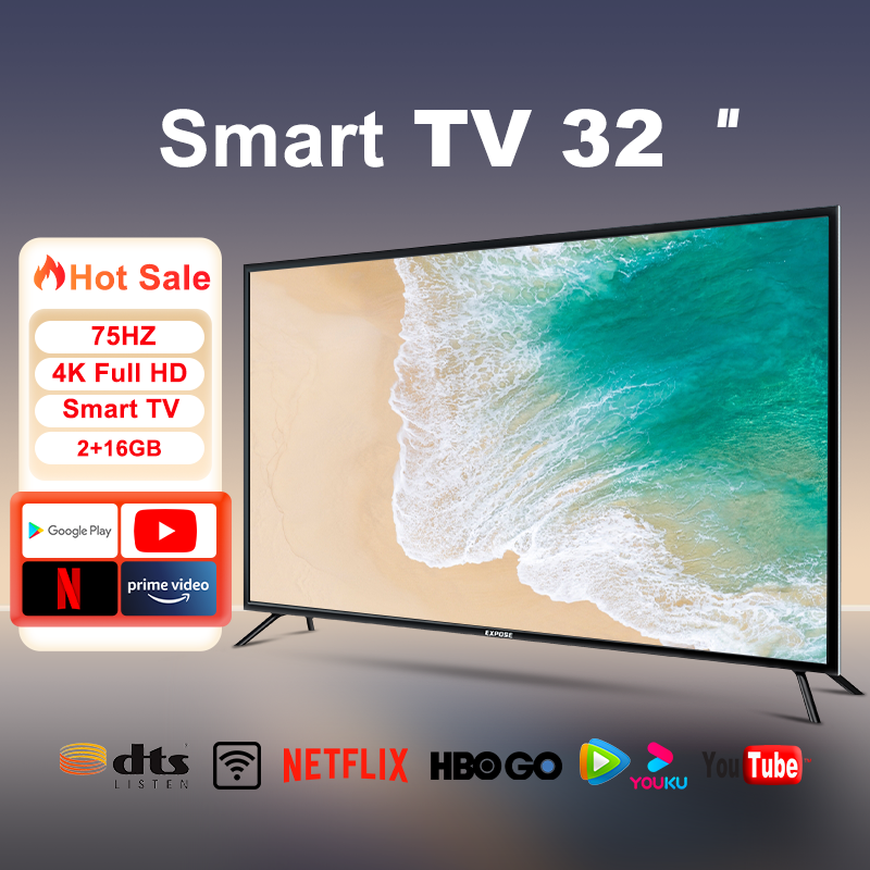 EXPOSE ทีวี 50นิ้ว สมาร์ททีวี ระบบ android 11.0 tv led smart tv wifi youtube NETFLIX Goolgle ...
