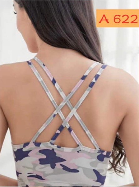 คละแบบ มี2สี สปอตบราลายทหารครึ่งตัวมีเขียวชมพู2แบบผ้ายืดผ้าใส่สบายไม่อึดอัด รหัส A622-A623 ...