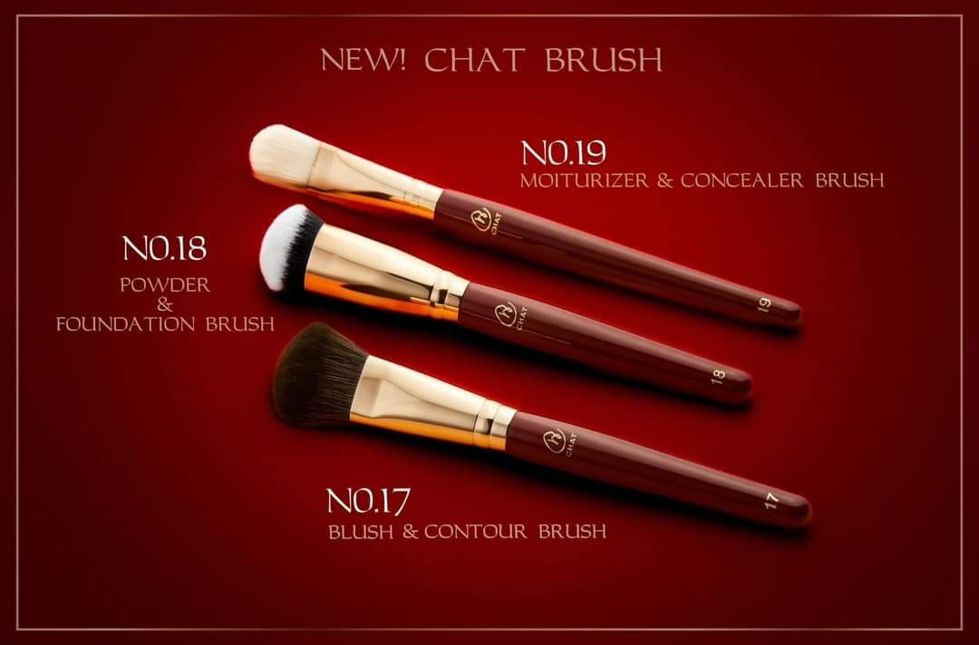 ฉัตร แปรงทรงพุ่ม สำหรับปัดแก้มและคอนทัวร์ ใช้กับแป้งอัดแข็งหรือรองพื้น ...