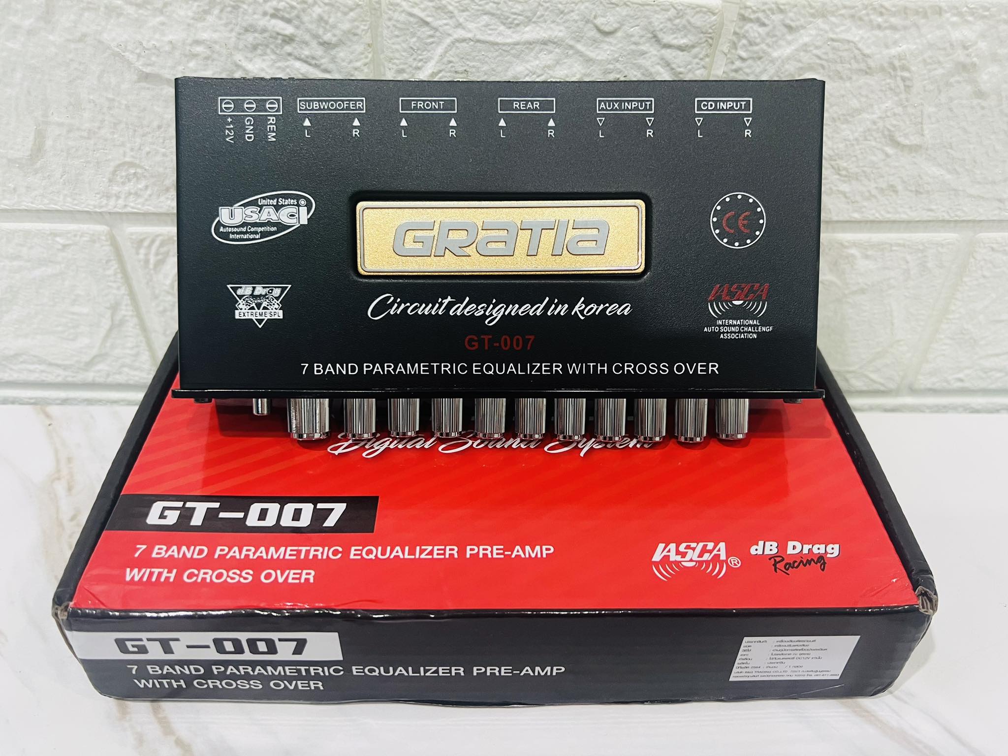 ปรีแอมป์ กราเทีย GRATIA รุ่น GT-007 ปรี 7 BAND ซับแยก คุณภาพดี ใส่แน่น เสียงกลงชัดแหลมใส เบสแน่น ...