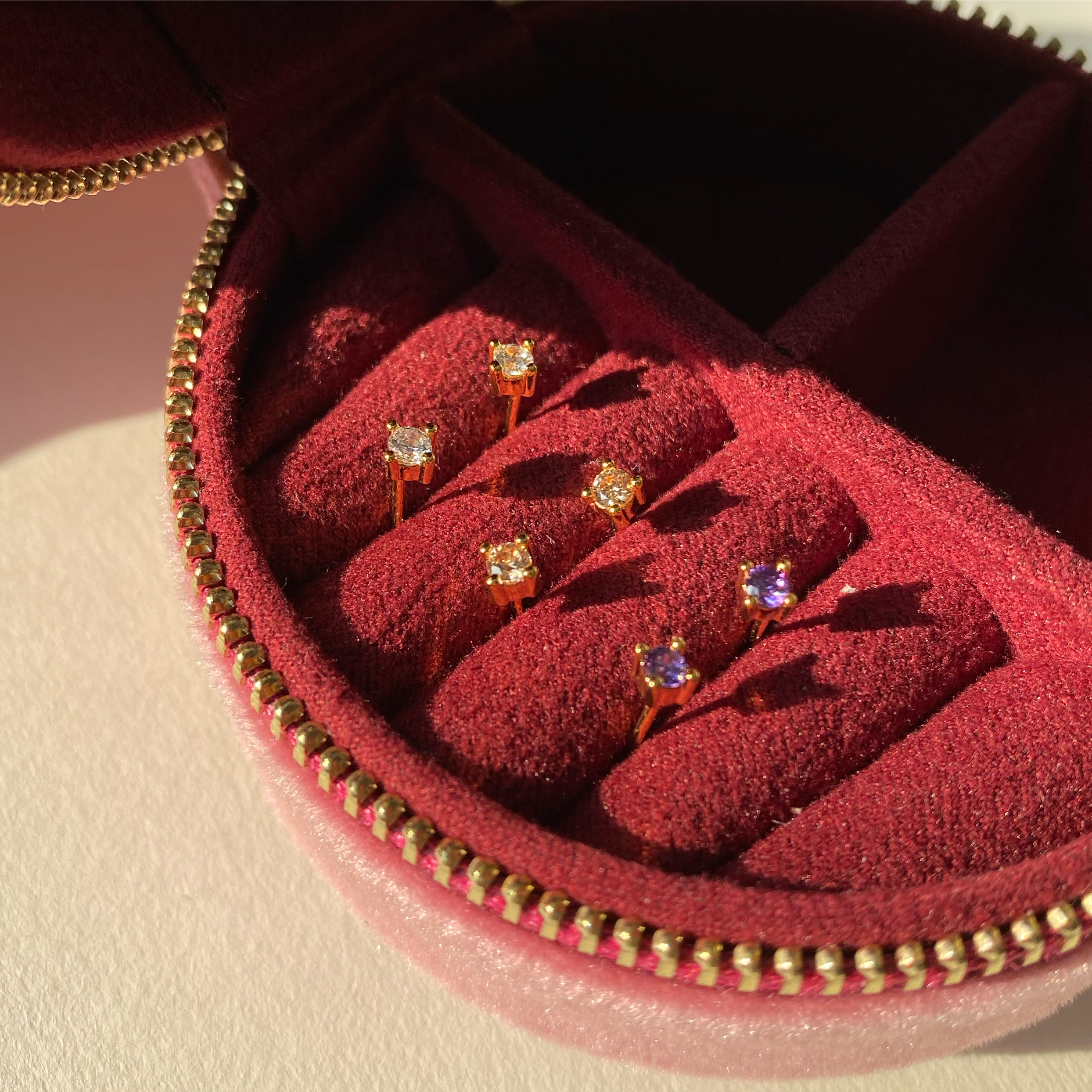 YVIS teeny tiny gem stud earring - yvis - ThaiPick