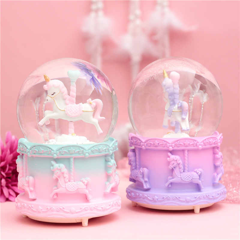 Snowball Music box กล่องดนตรีหิมะ คริสตัลบอล มีเสียงดนตรี แถมฟรี! ถ่าน ...