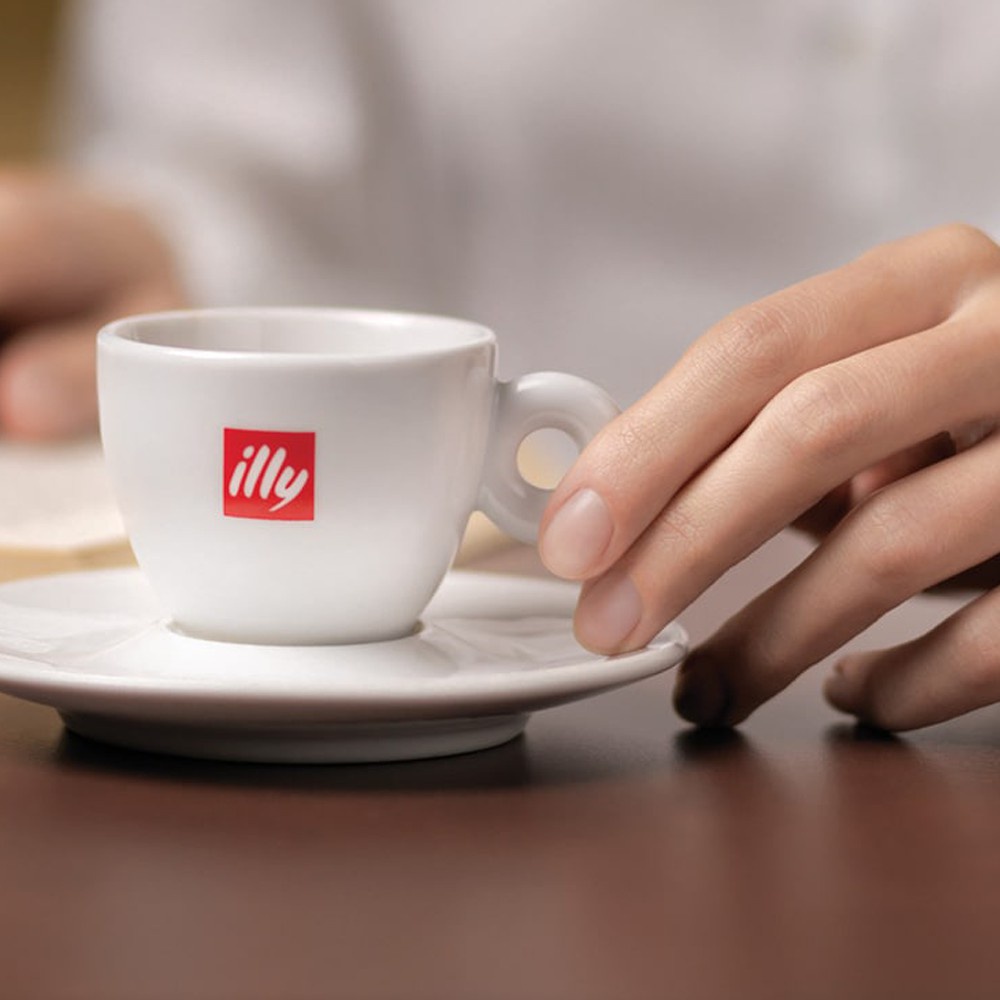 ( Promotion) คุ้มที่สุด ILLY แก้วกาแฟเซรามิกคาปูชิโน่พร้อมจานรอง ...