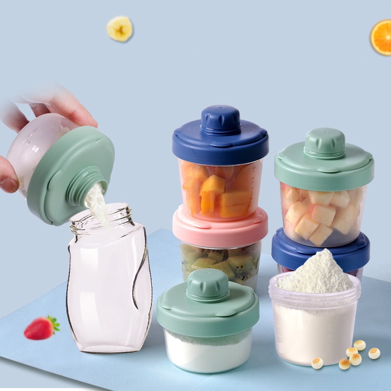 3 Layers Portable Baby Milk Powder Box Dispenser Container Breast Milk ...