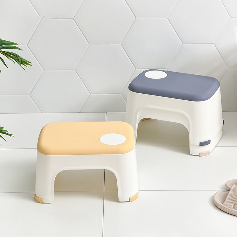 Small Thicken Plain Children Stools Changing Shoe Stool Non-Slip Bath ...