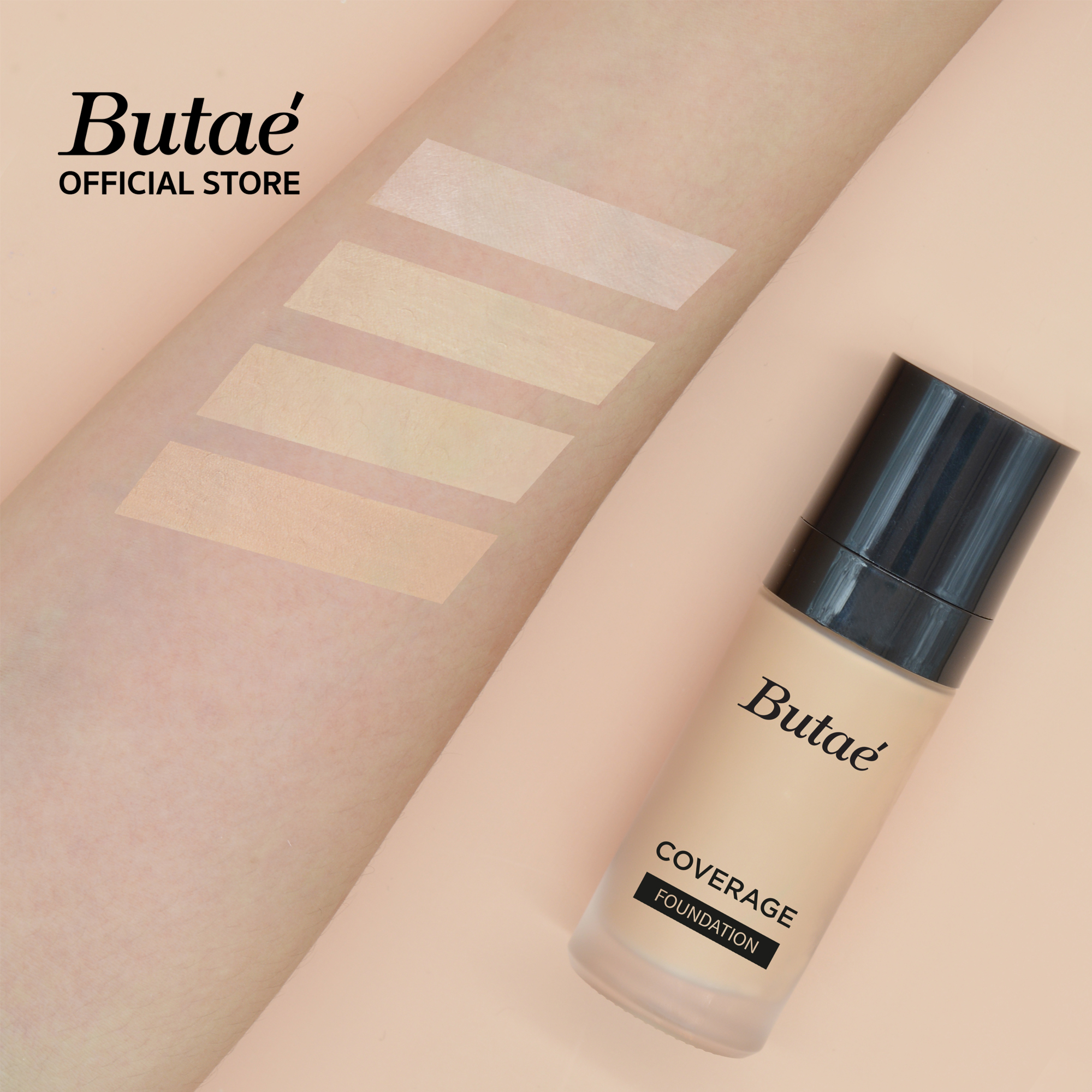 BUTAE Coverage Foundation รองพื้น โคเวอร์เรจ ฟาวน์เดชั่น เนื้อแมท 30 ml ...