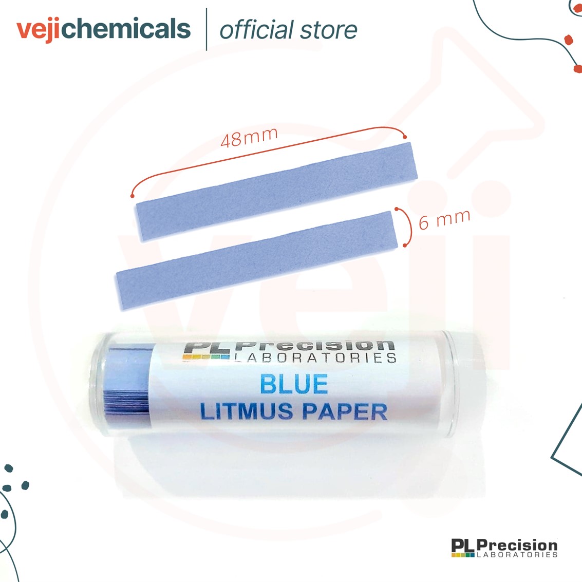 กระดาษลิตมัส แดง-น้ำเงิน Red - Blue Litmus Paper ยี่ห้อ PL Precision ...