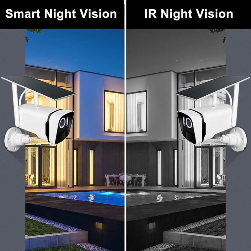 Wistino Solar Wifi Kit 4ch Wireless HD 4MP Motion Detection IP Camera ...