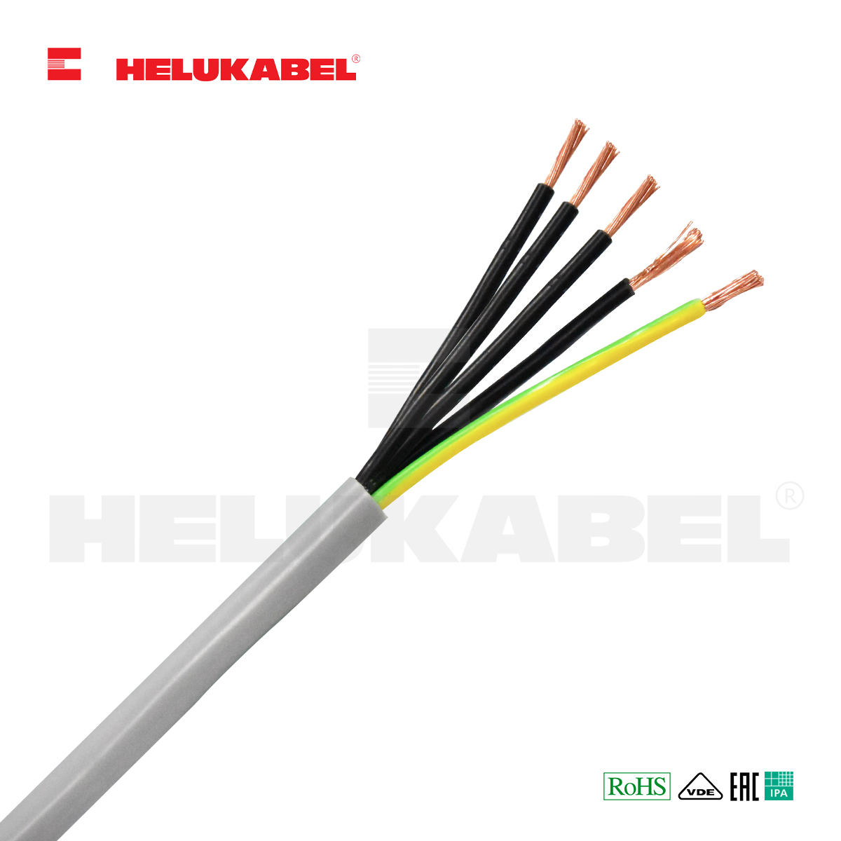 สายคอนโทรล JZ-500 SIZE 5G0.5 MM2 | 50M สินค้านำเข้าจากเยอรมัน - HELUKABEL Thailand - ThaiPick