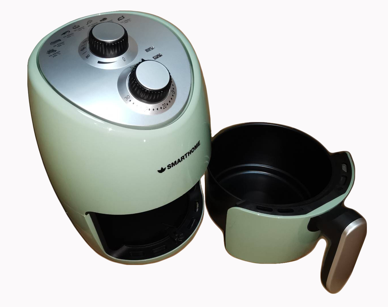 SMARTHOME หม้อทอดไร้น้ำมัน (1000 วัตต์,2 ลิตร,สีเขียว) รุ่น MV004 - KP Supershop - ThaiPick