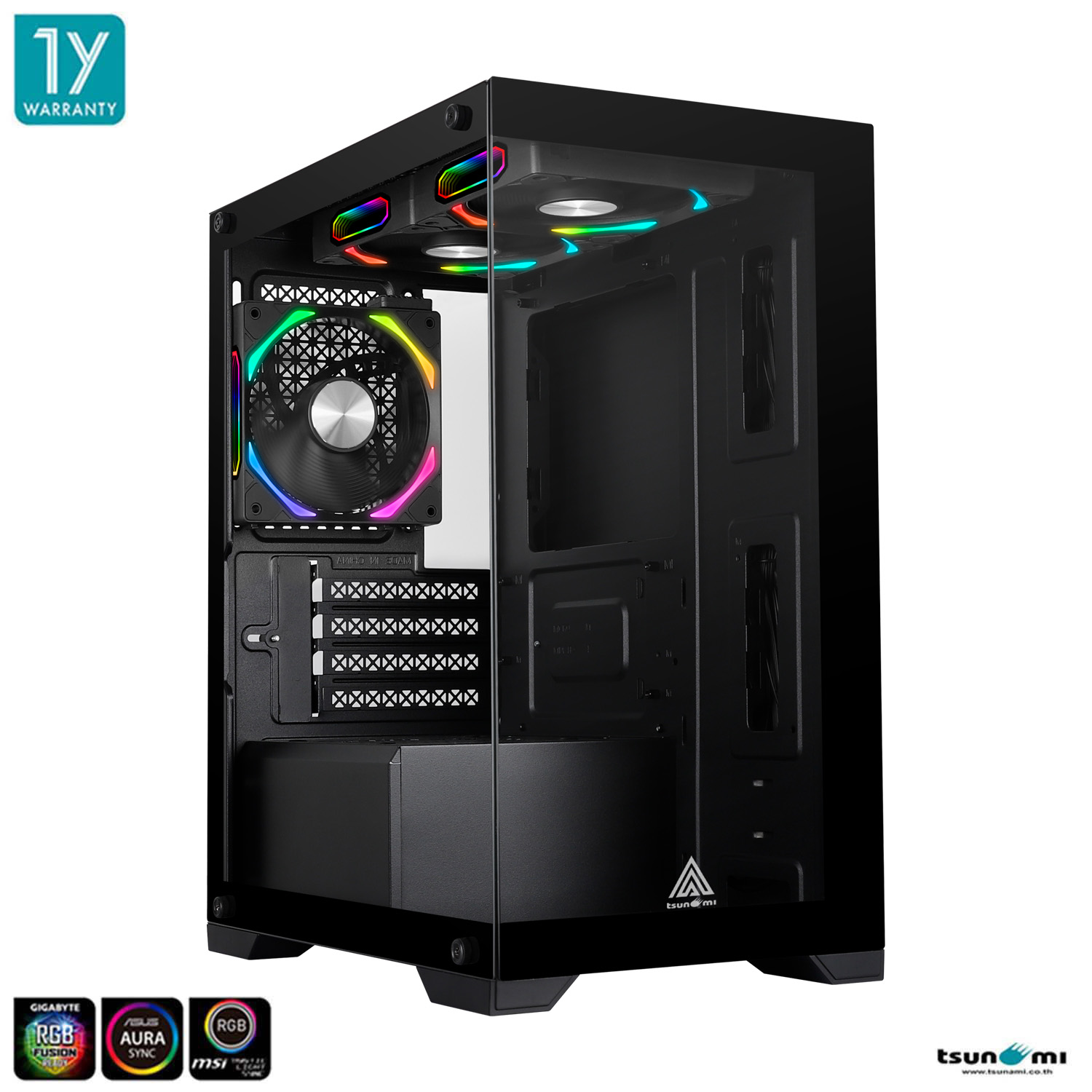 ชุดคอมโบ 2in1 Tsunami Adventure X Mini-ATXMicro-ATX Gaming Case SLA-240 ...