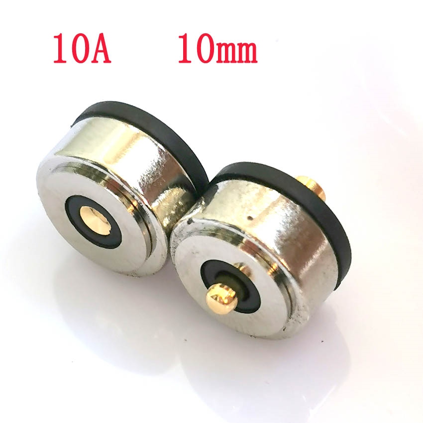 1-10 set Mini 10mm Waterproof Magnetic Connector Pogo Pin Male Female ...
