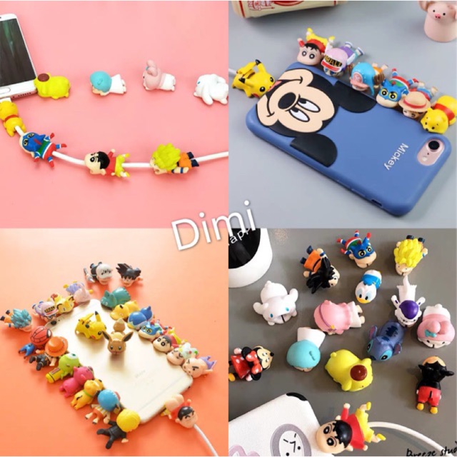 ตัวงับเต็มตัวสายชาร์จลายการ์ตูน ตัวถนอมสายชาร cable bite - BlakeEdwards - ThaiPick