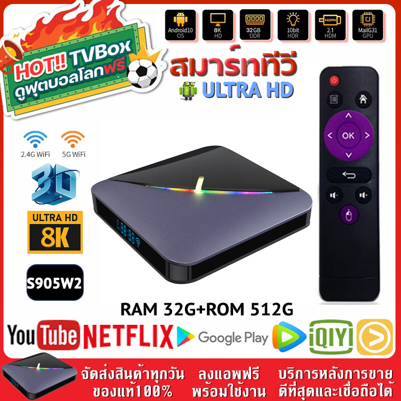 ใหม่ Android 11 8KHD TV BOX 2022 รองรับ RAM 32G ROM 512GB Wifi ดูบน ...