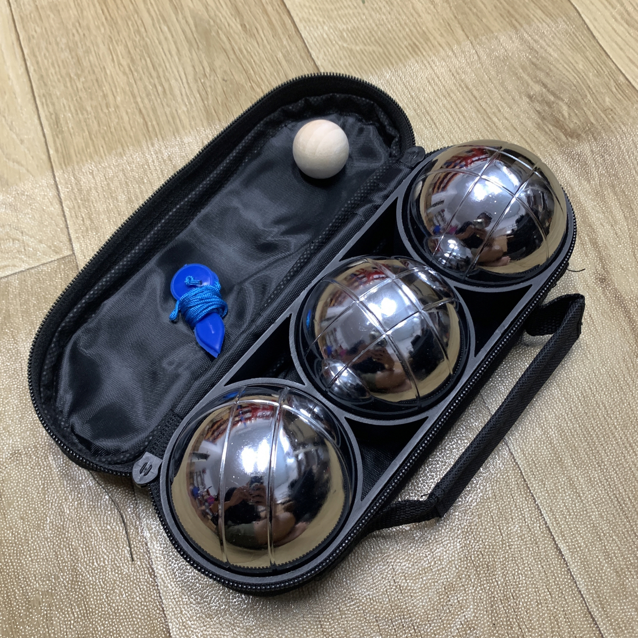 ลูกเปตอง Metal Bocce Ball Set พร้อมกระเป๋า 1 ชุด 3 ลูก ลูกบอลโลหะ ลูก ...