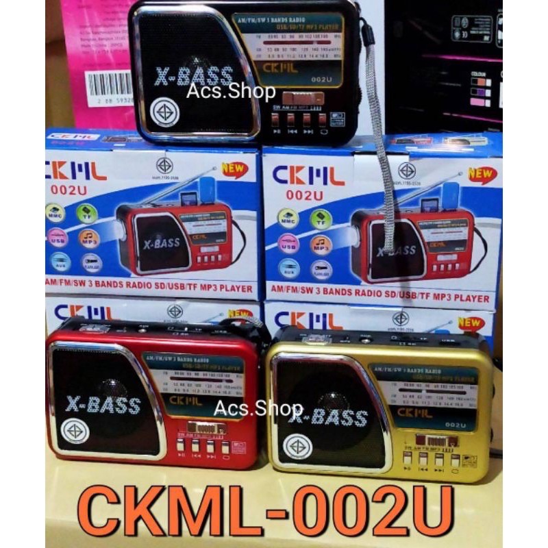 วิทยุ CKML-002U CKL-004U วิทยุพกพา USB-AM-FM-MP3 แอมป์ขยายเสียง เครื่องเสียง เครื่องเล่นเพลง ...