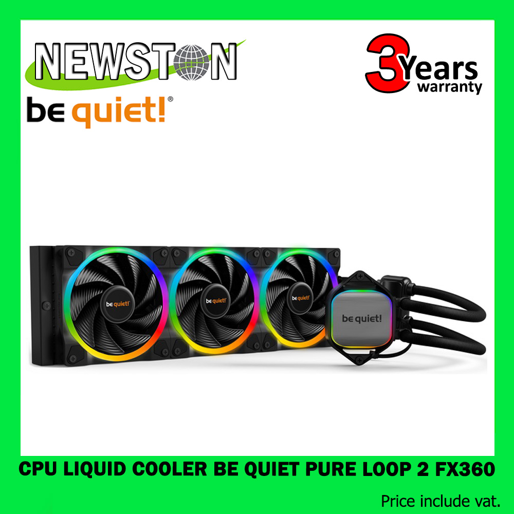 CPU LIQUID COOLER (ระบบระบายความร้อนด้วยน้ำ) BE QUIET PURE LOOP 2 FX360 ...