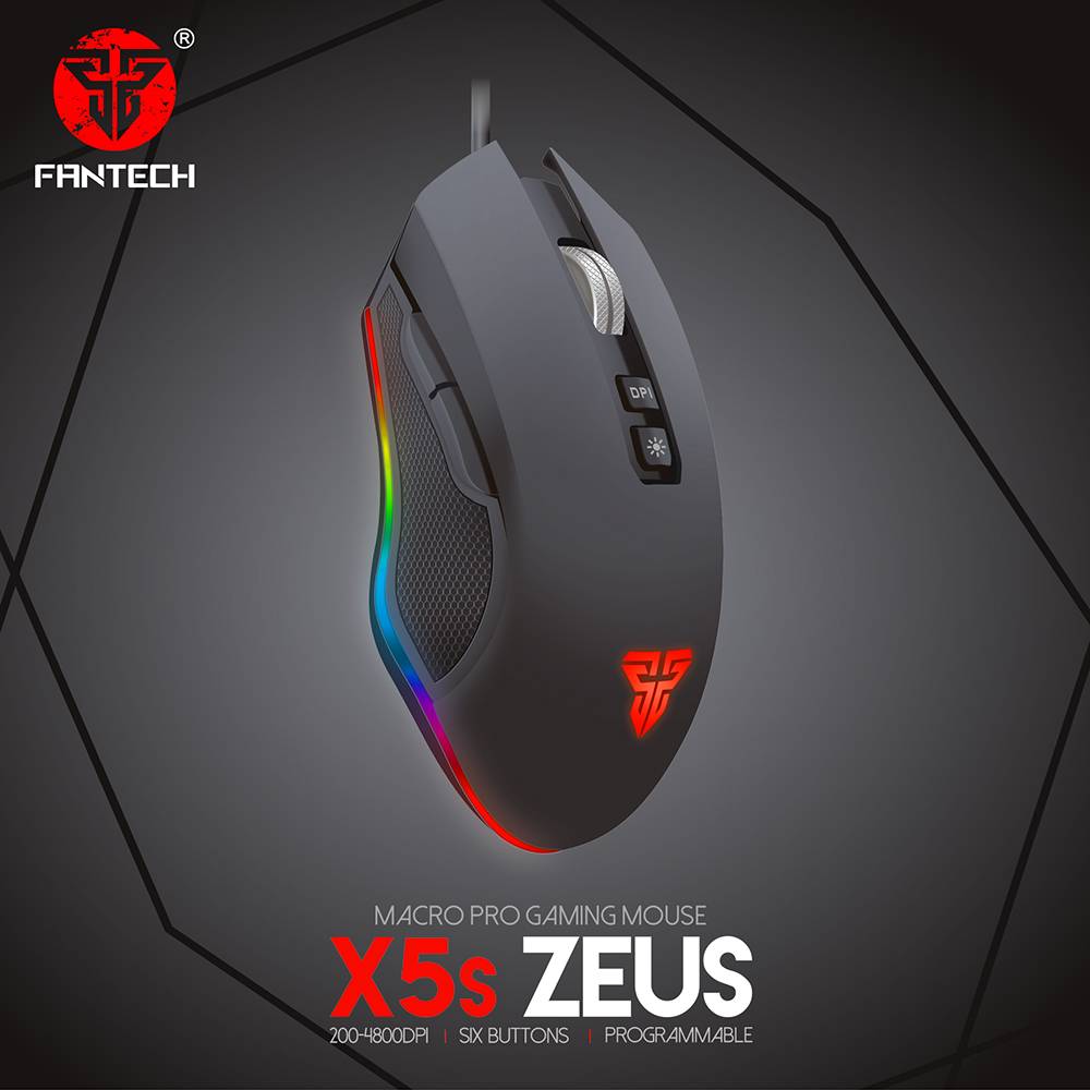 FANTECH รุ่น X5 Lite Optical Macro Key RGB Gaming Mouse เมาส์เกมมิ่ง ...
