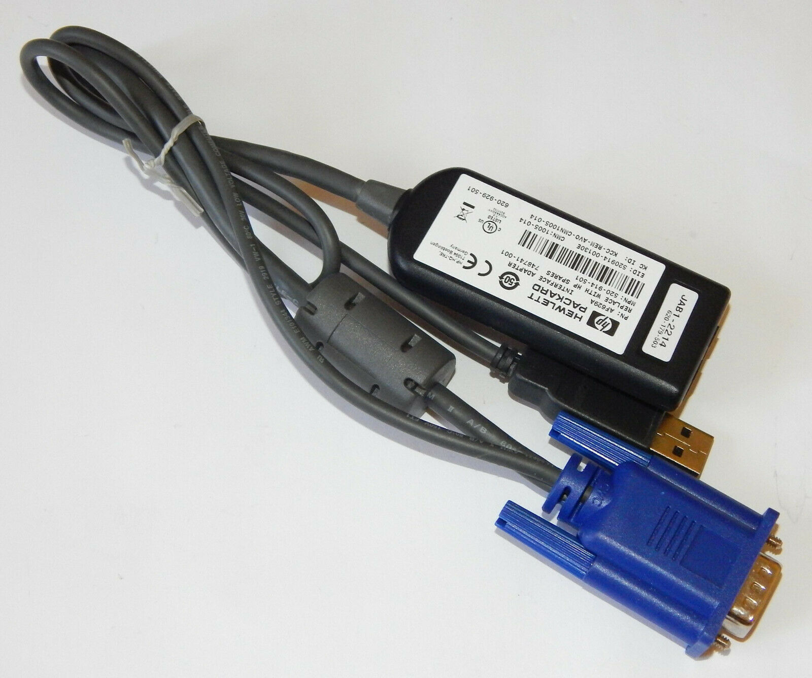 HP AF629A - KVM VGA USB VM CAC Interface Adapter 748741-001 520-914-501 JAB12214 - บริษัท อะไหล่ ...