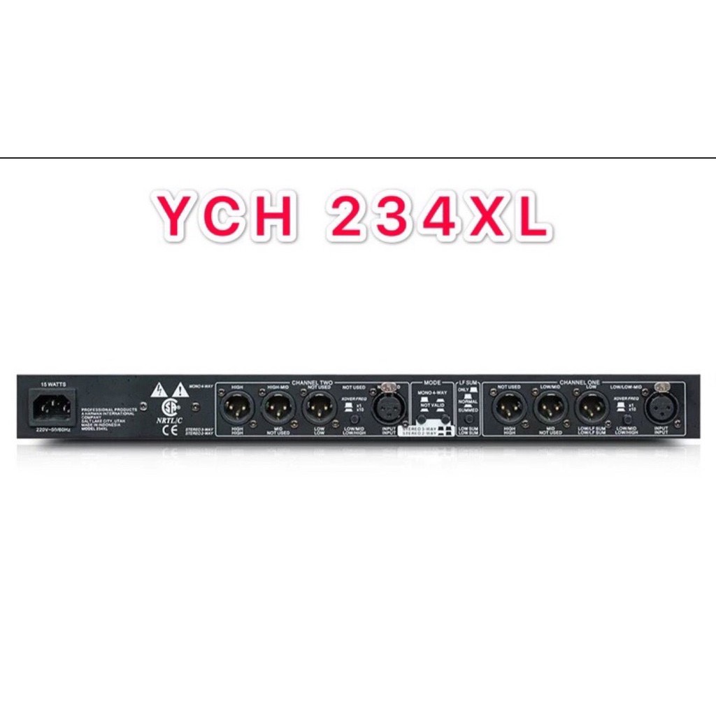 YCH 234 XL ครอสโอเวอร์ 3 ทาง สเตอริโอครอสโอเวอร์ CROSSOVER 234XL 2-way ...