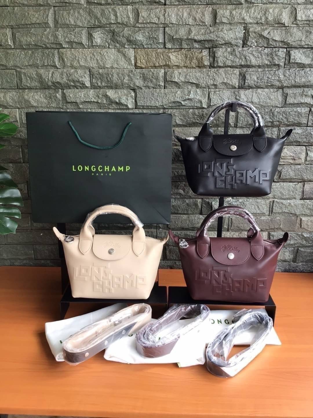 NiceBagOutlet LONGCHAMP LE PLIAGE CUIR (ขนาด Mini ) MINI TOP-HANDLE BAG ...
