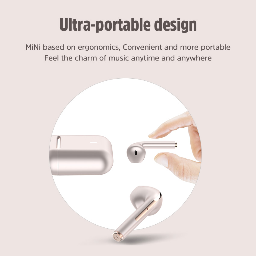 KIVEE TWS หูฟังบลูทูธหูฟังไร้สายขนาดเล็กมีแบรนด์ชุดหูฟังบลูทูธสำหรับ ...