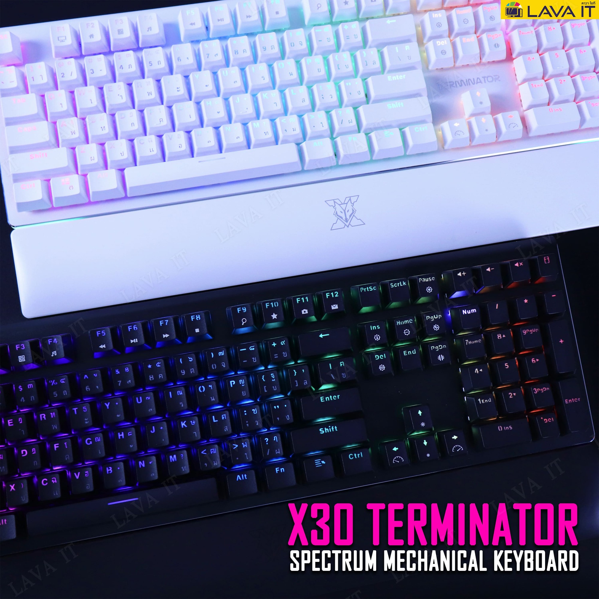 Nubwo X30 TERMINATOR RGB Gaming Keyboard คีย์บอร์ดเกมมิ่ง ปรับแต่งแสง ...