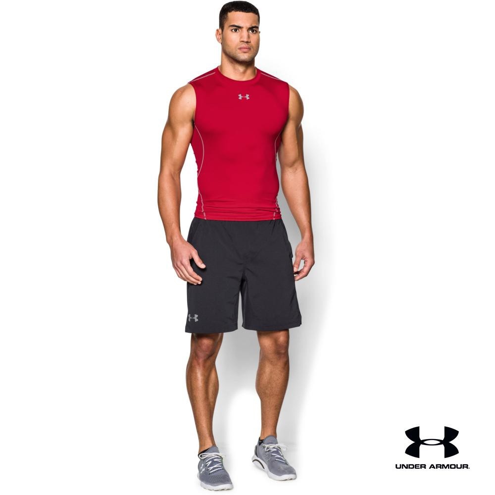 Under Armour UA Men's HeatGear Armour Sleeveless Compression Shirt ...