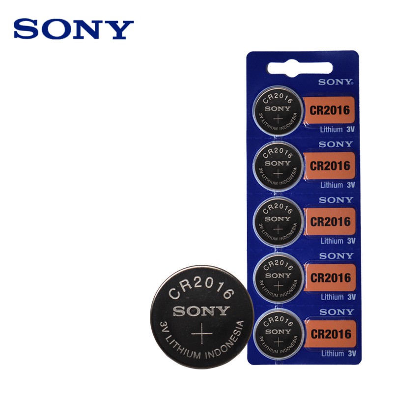 ส่งฟรี ของแท้ CR2016 ถ่านกระดุม Sony รุ่น CR2016 3V Lithium Battery ...
