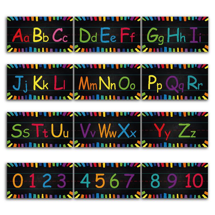 Wall Alphabet Chart Alphabet Number Posters for Kindergarten Classroom ...
