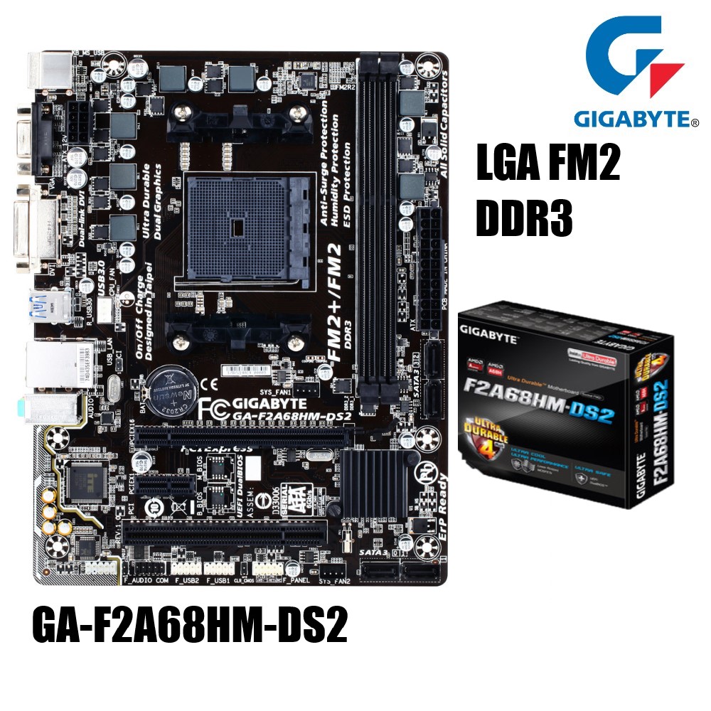 MAINBOARD/GIGABYTE GA-F2A68HM-DS2/AMD FM2+/DDR3 | Lazada.co.th