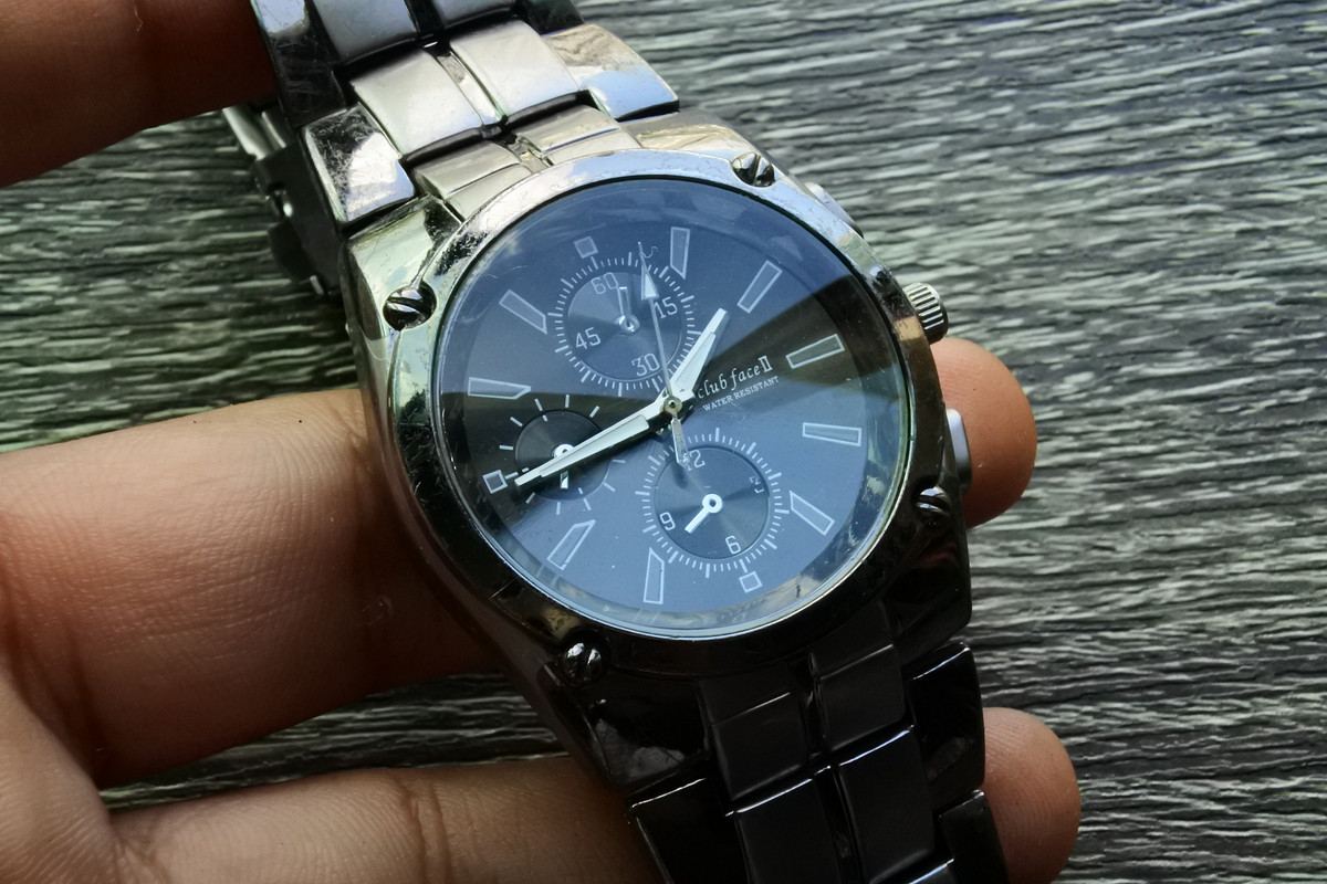 นาฬิกา Vintage มือสองญี่ปุ่น CLUB FACE II ระบบ Quartz ผู้ชาย ทรงกลม ...