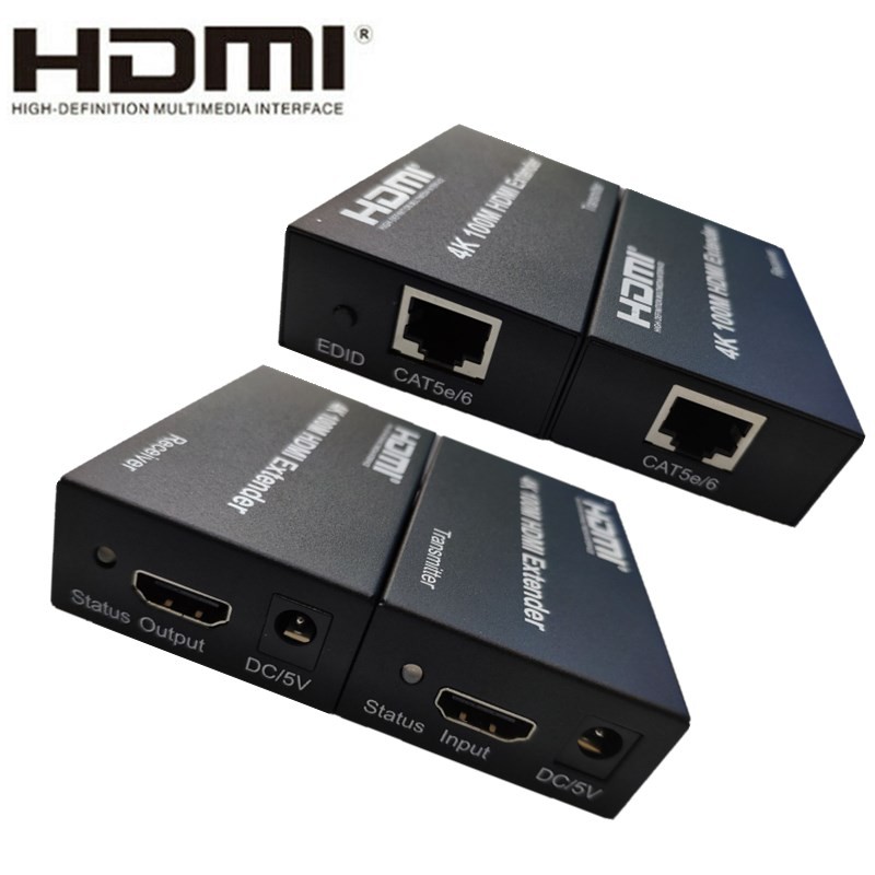 HDMI 4K hdmi extender 100m ใช้ สาย lan cat 5e-6 - Bombom 1580813681 ...