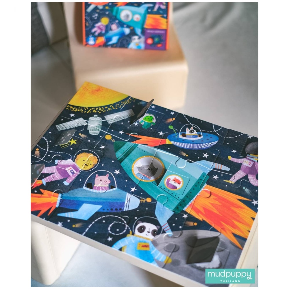 Mudpuppy – Blast Off! Lift the Flap Puzzle - TOYBIES - ThaiPick