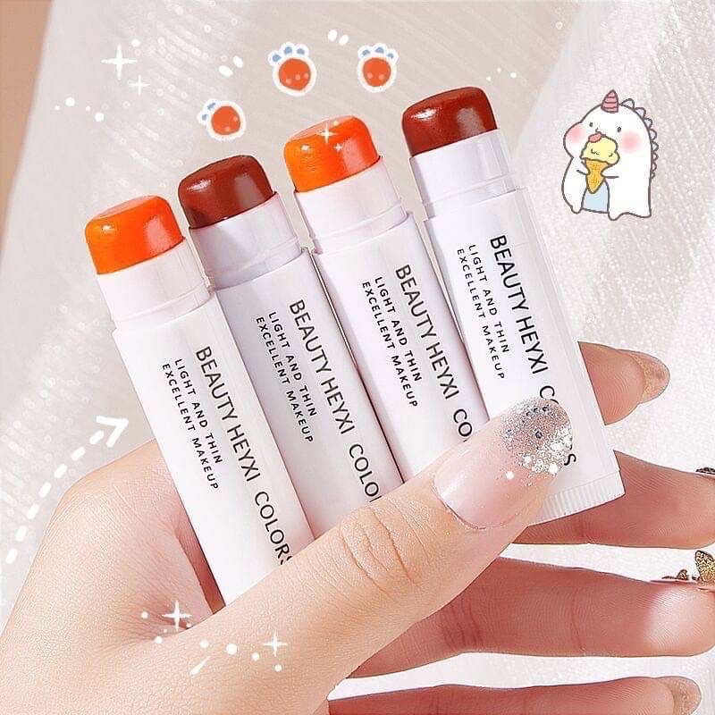 Beauty Heyxi&Nicor Colors Lip Balm ลิปมันสีสวย ทาง่าย ช่วยเรื่องบำรุง ...