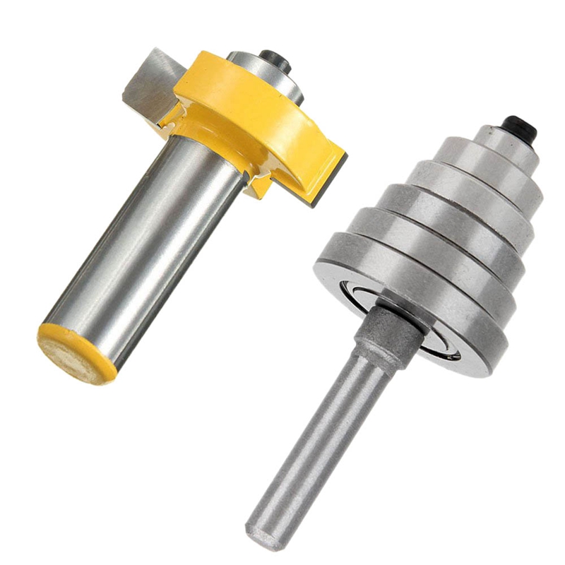 1/2 Inch Shank Rabbeting Router Bit With 6 Bearings Set For Multiple ...